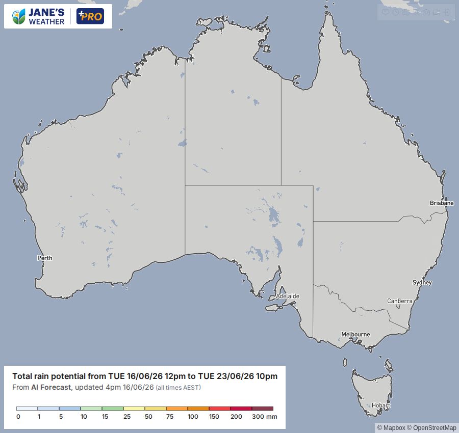 Weekly rain outlook