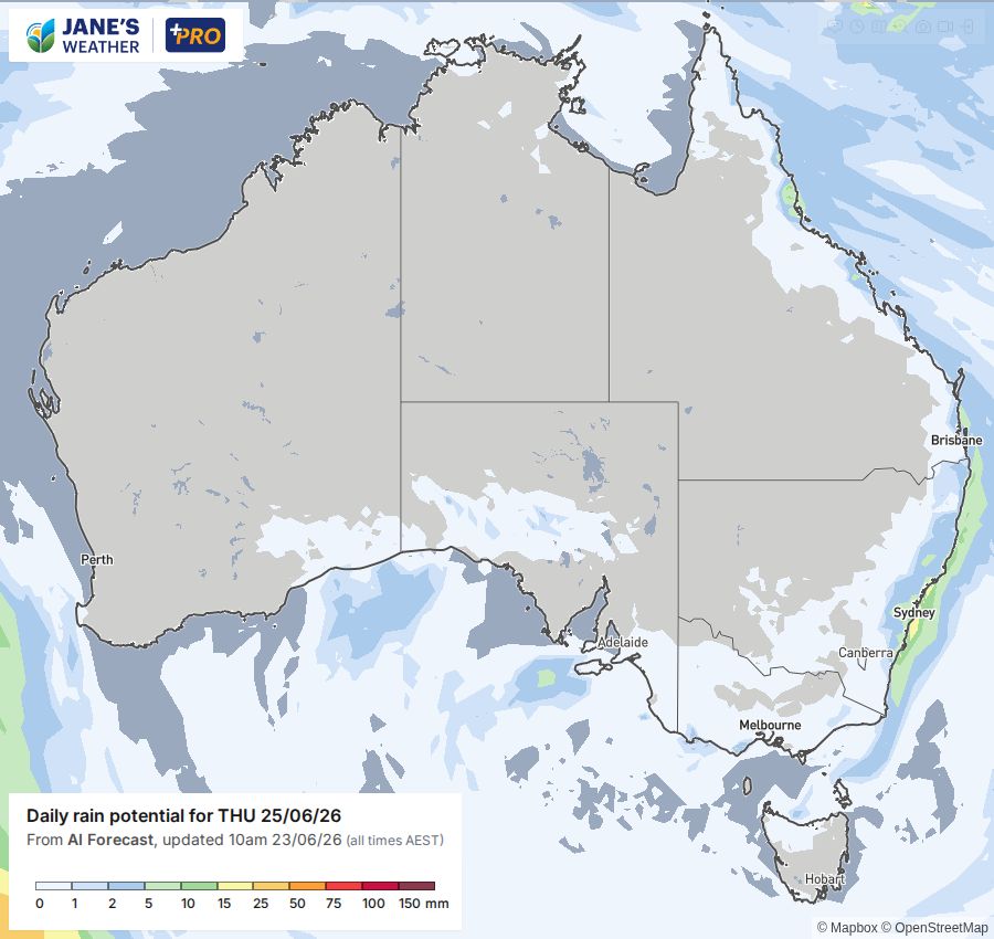 Day three rain outlook