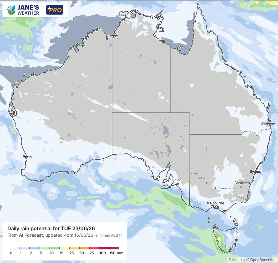 Day 8 rain outlook